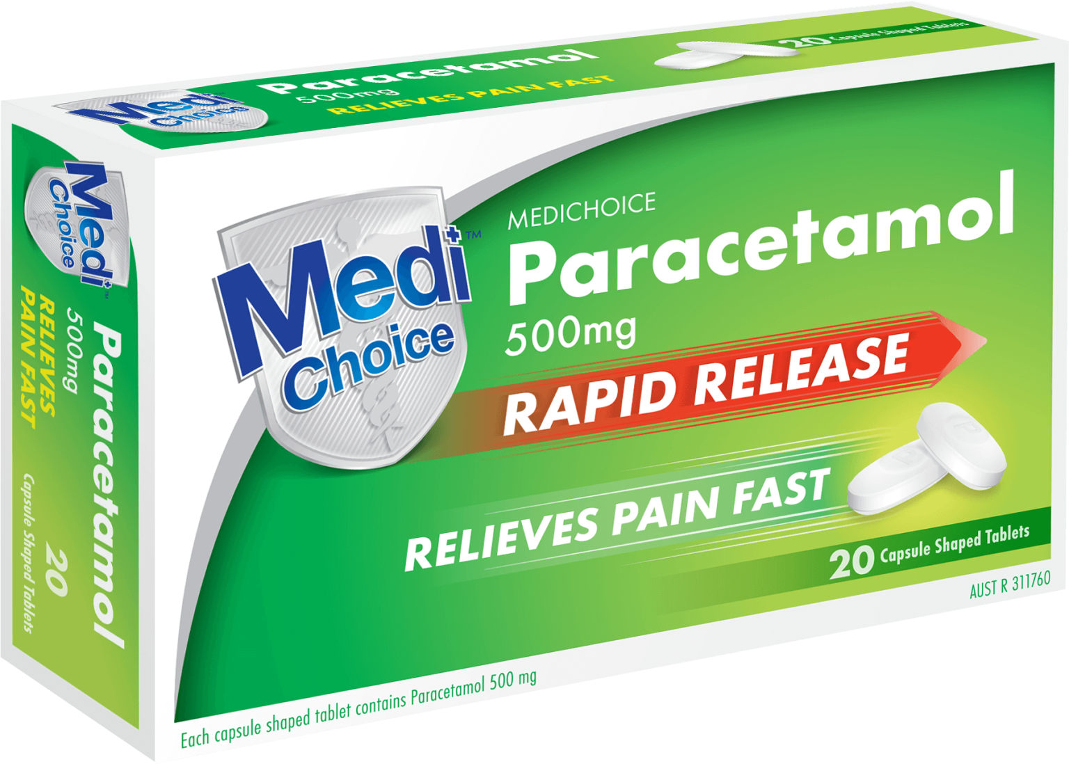 MediChoice Rapid Release 20's - Nova Pharmaceuticals Australasia Pty Ltd