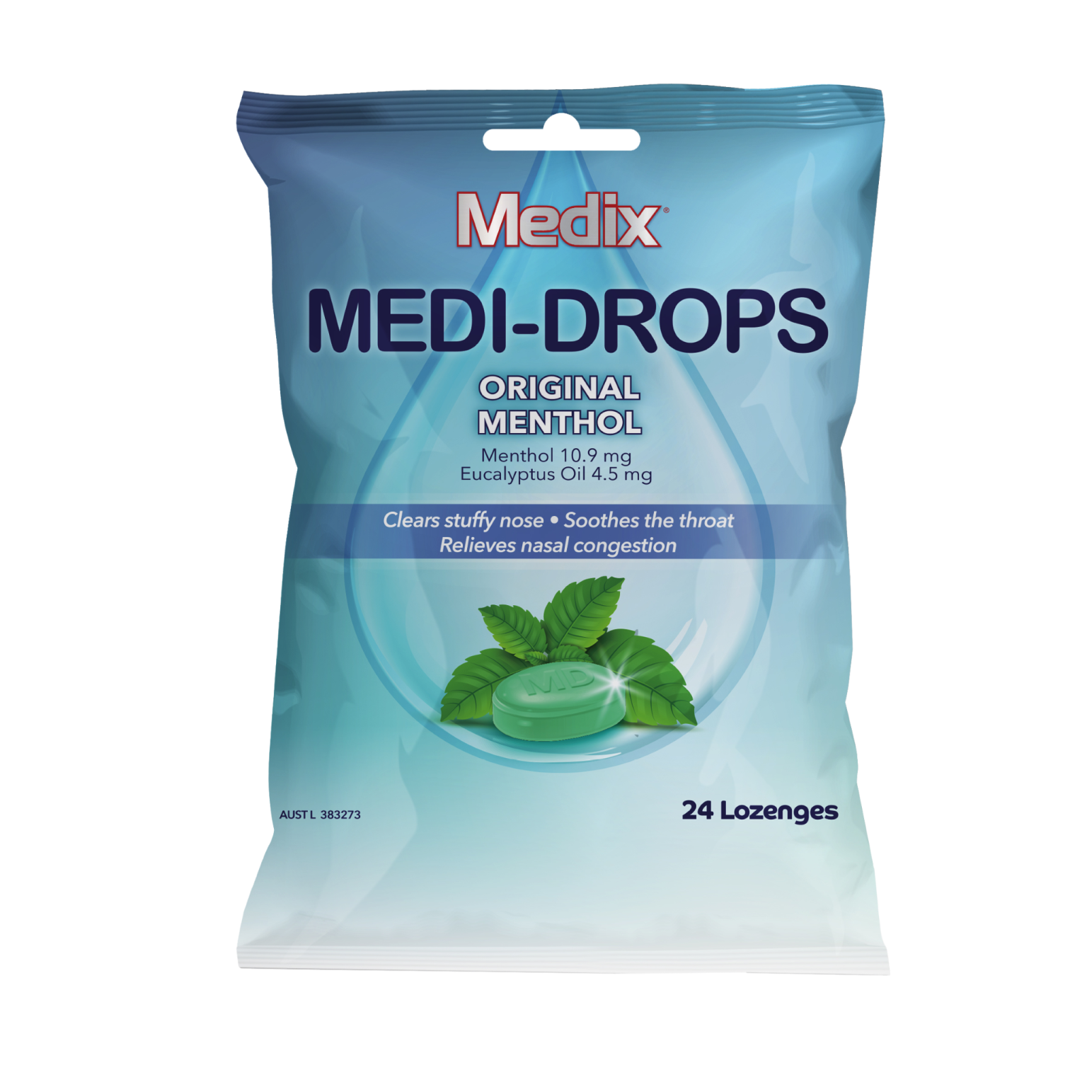 Medix Medi Drops Original Menthol 24pk - Nova Pharmaceuticals ...